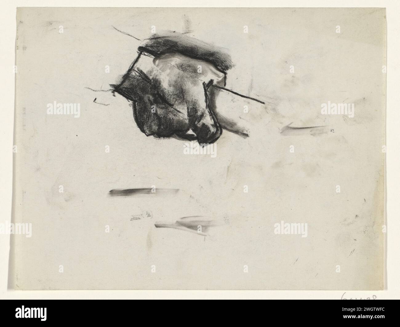 Hand the one stick clamp, Leo set, 1891 - 1941 drawing paper. hand ...