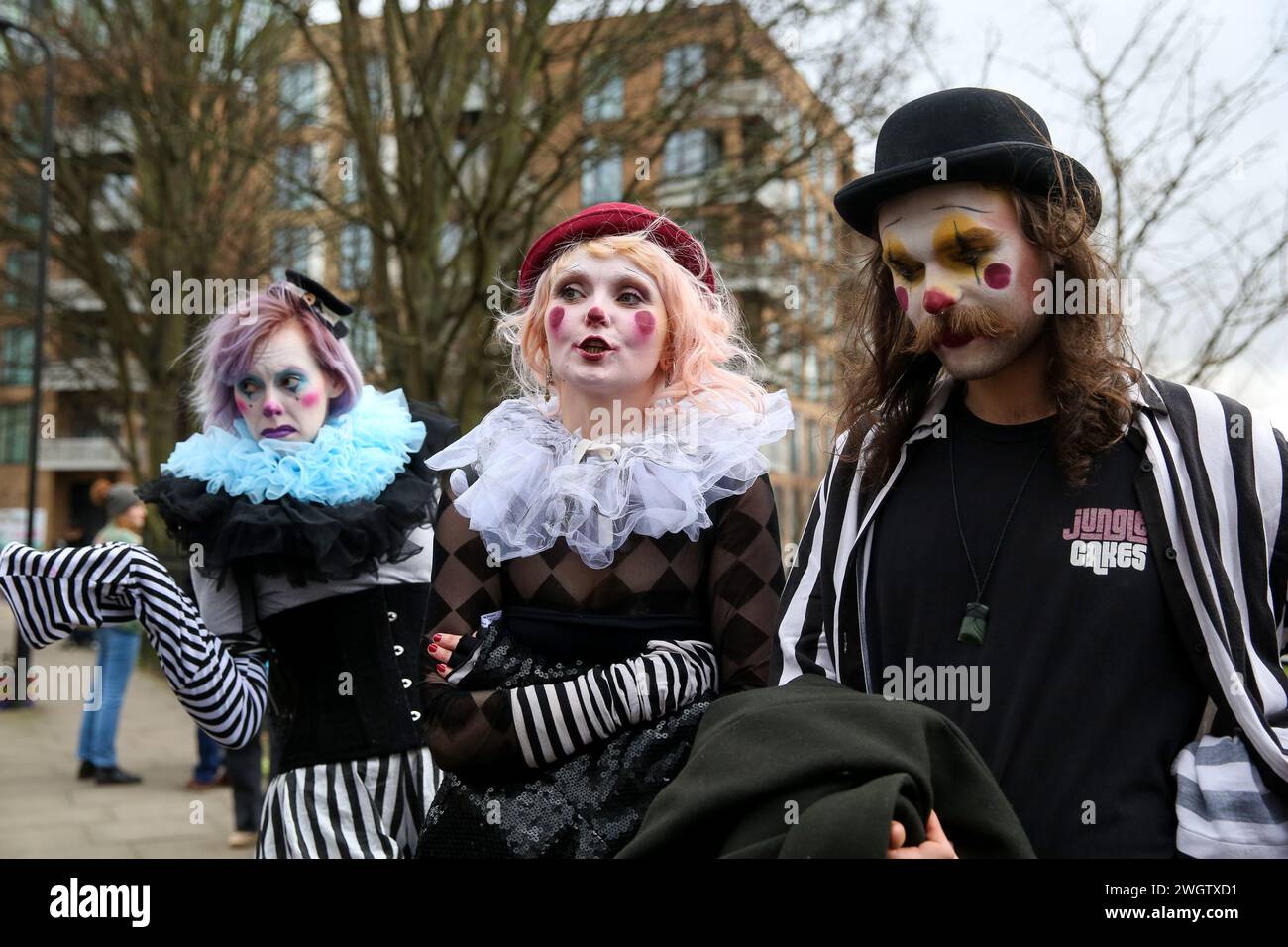 Clowns outside All Saints Church in east London for the 78th Annual ...