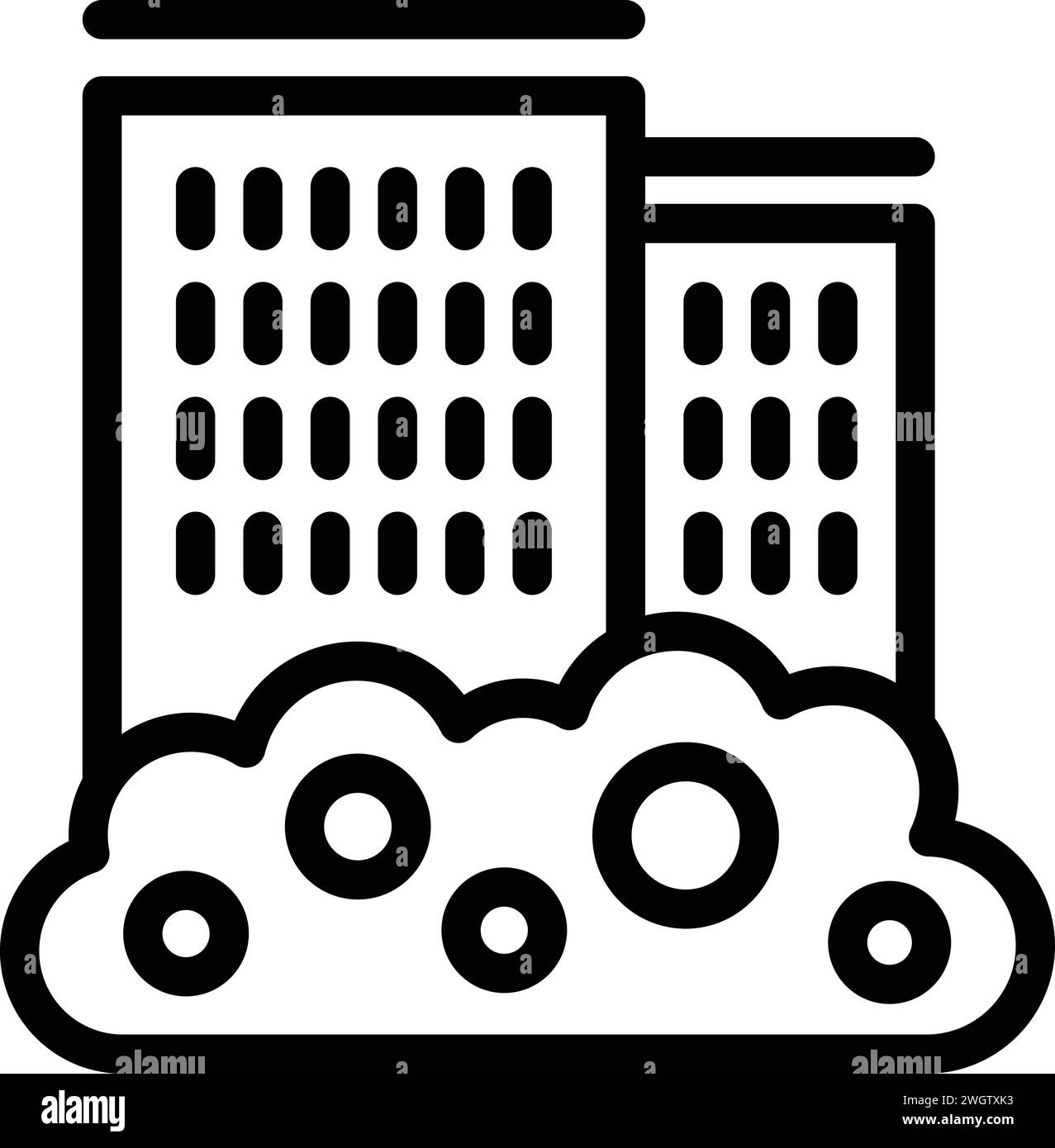 City cars fumes icon outline vector. Co2 gas car. Air auto chemical ...