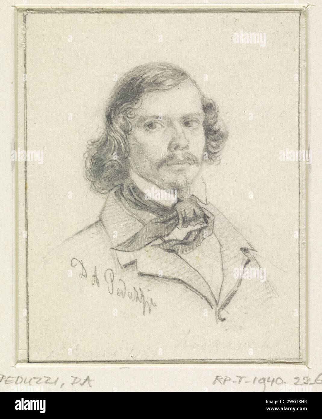 Portrait of Hermanus Koekkoek, Dominicus Anthonius Peduzzi, 1827 - 1861 ...