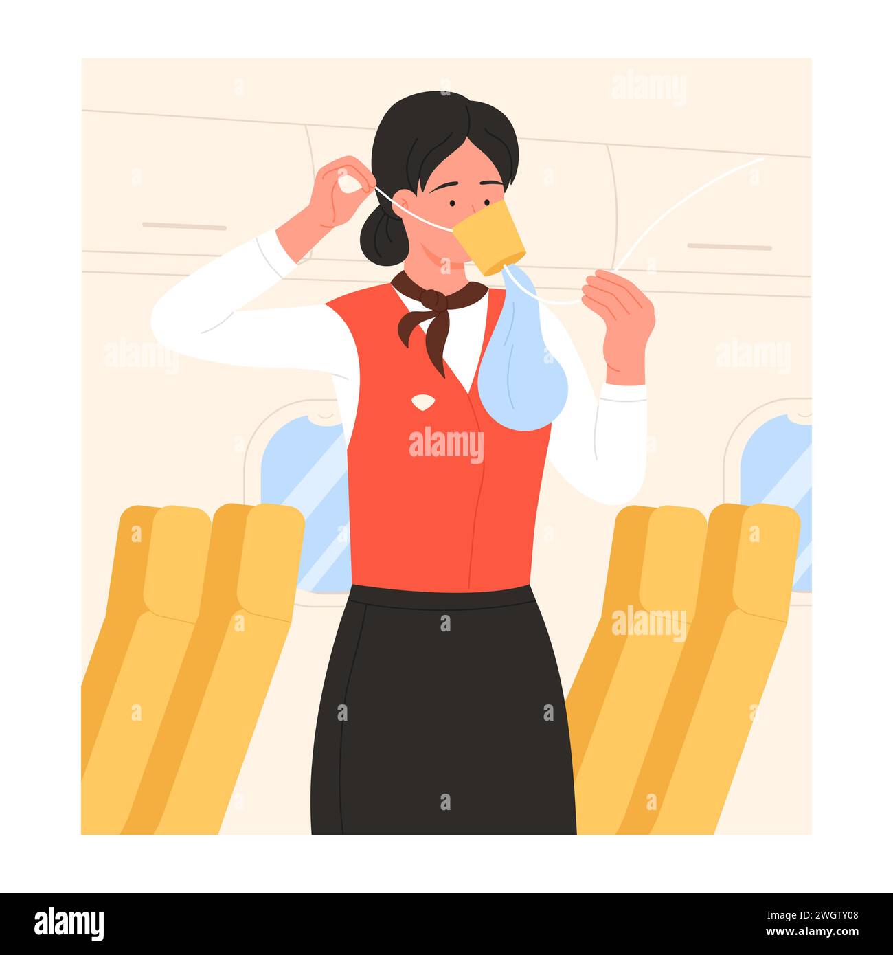 Aircraft safety illustration hi-res stock photography and images - Alamy