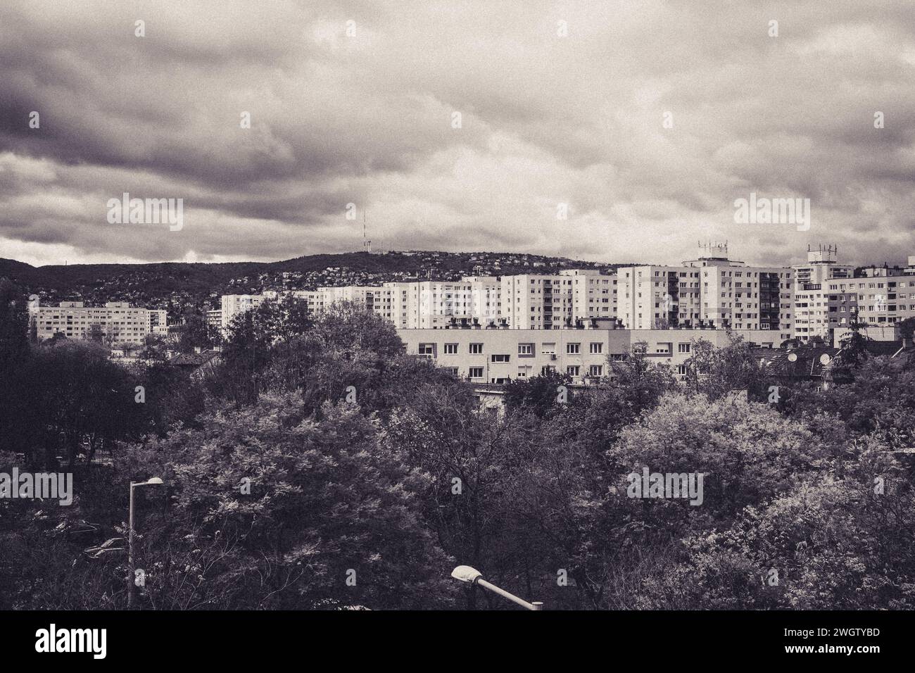 Panel apartments, Budapest Stock Photo - Alamy