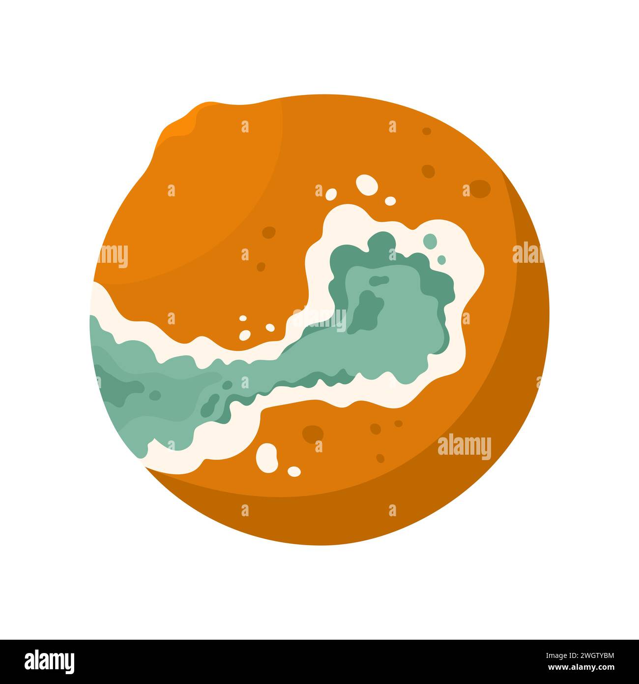 Old rotten orange fruit. Bad unhealthy food from kitchen, moldy expired ...