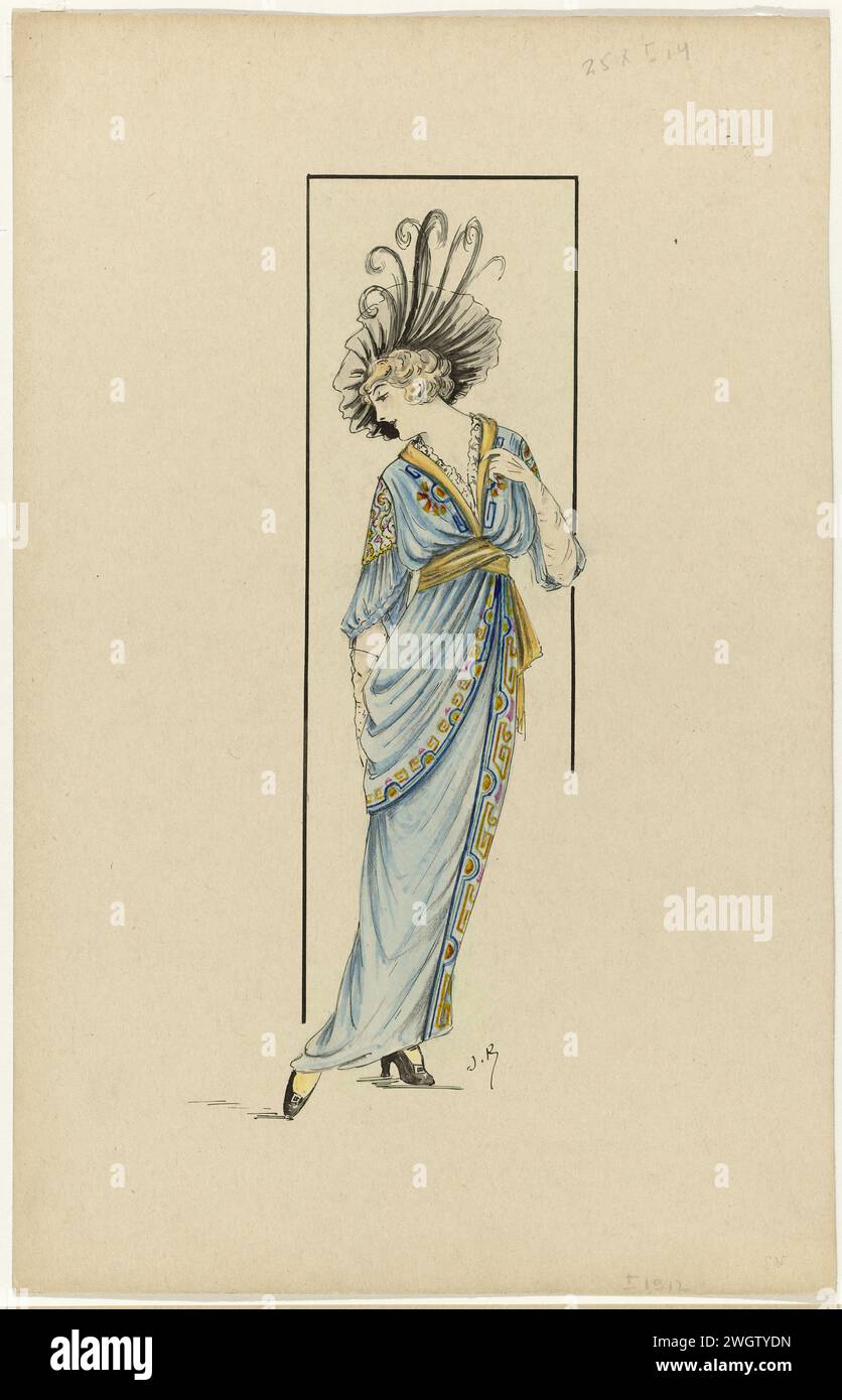 Woman in Blue Dress, 1913-1914, Jan van Brock, c. 1912 - c. 1913 ...