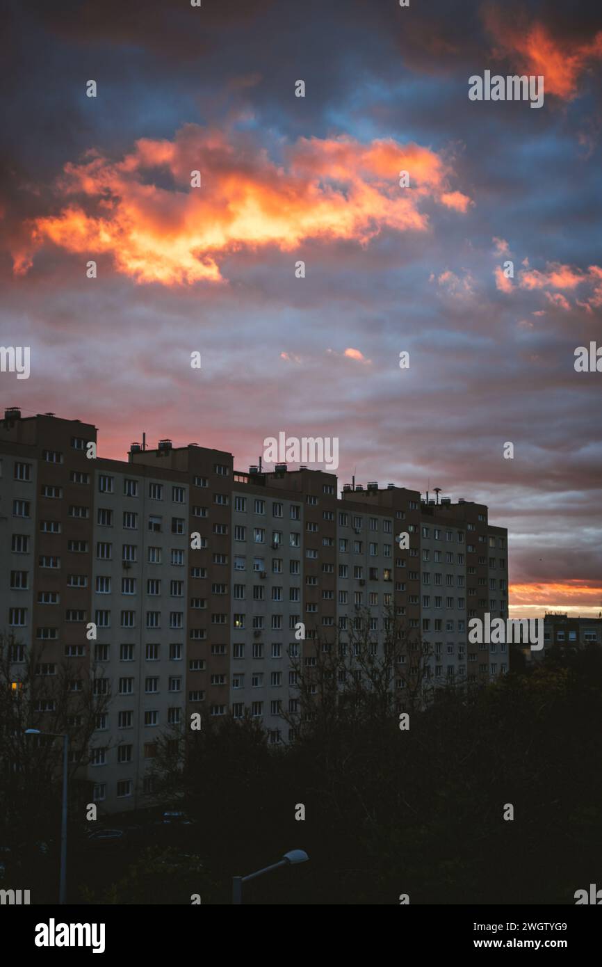 Panel apartments, Budapest Stock Photo - Alamy