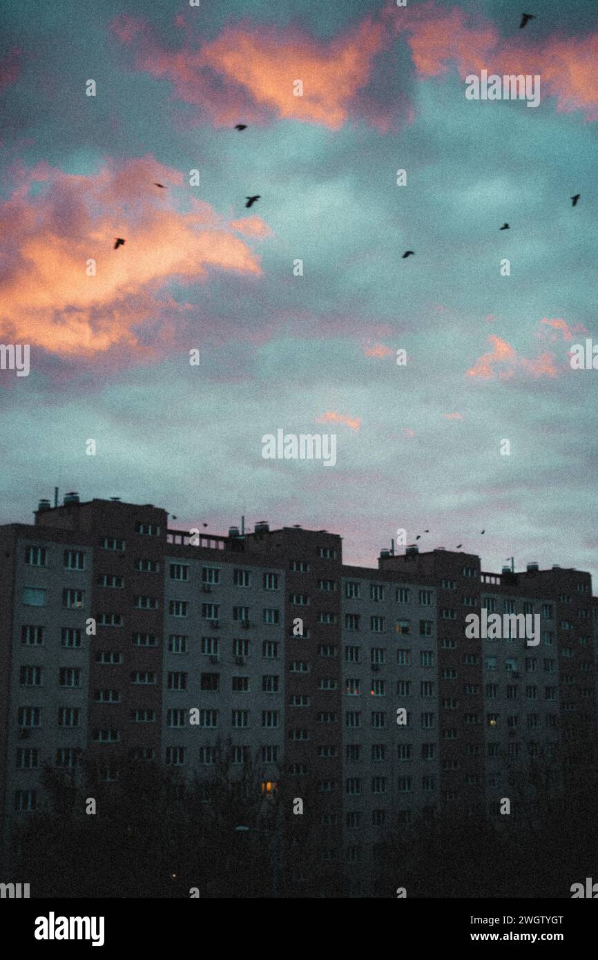 Panel apartments, Budapest Stock Photo - Alamy