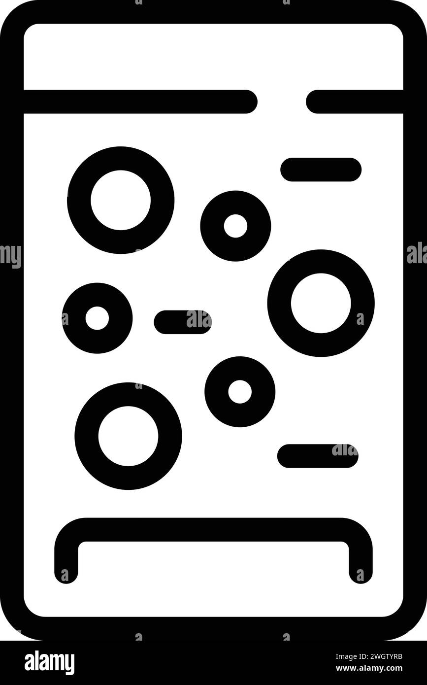 Fume particulate dust icon outline vector. Breath ambiance. Dioxide ...