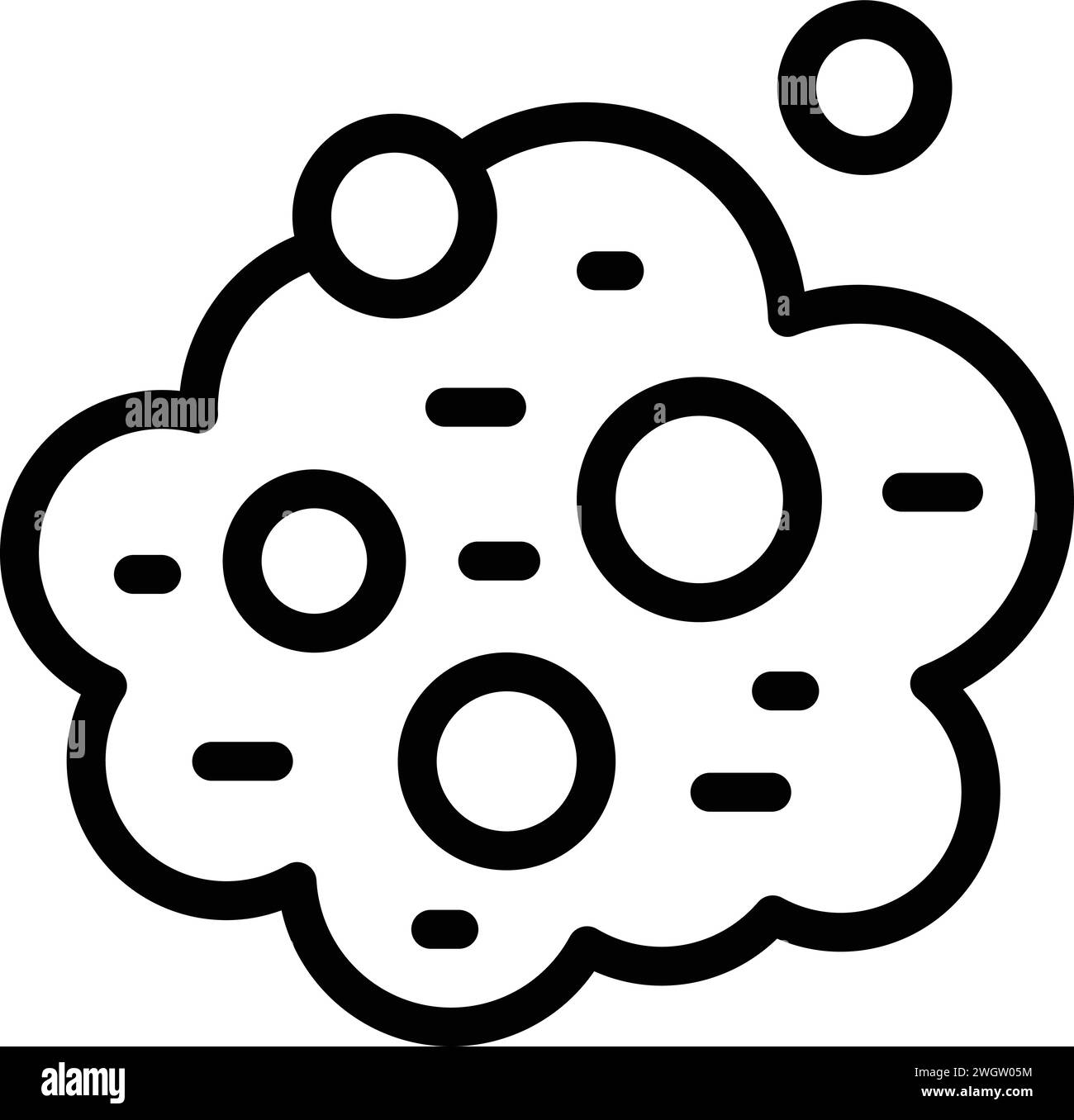 Air co2 smokes icon outline vector. Car fumes climate. Emission pipe ...