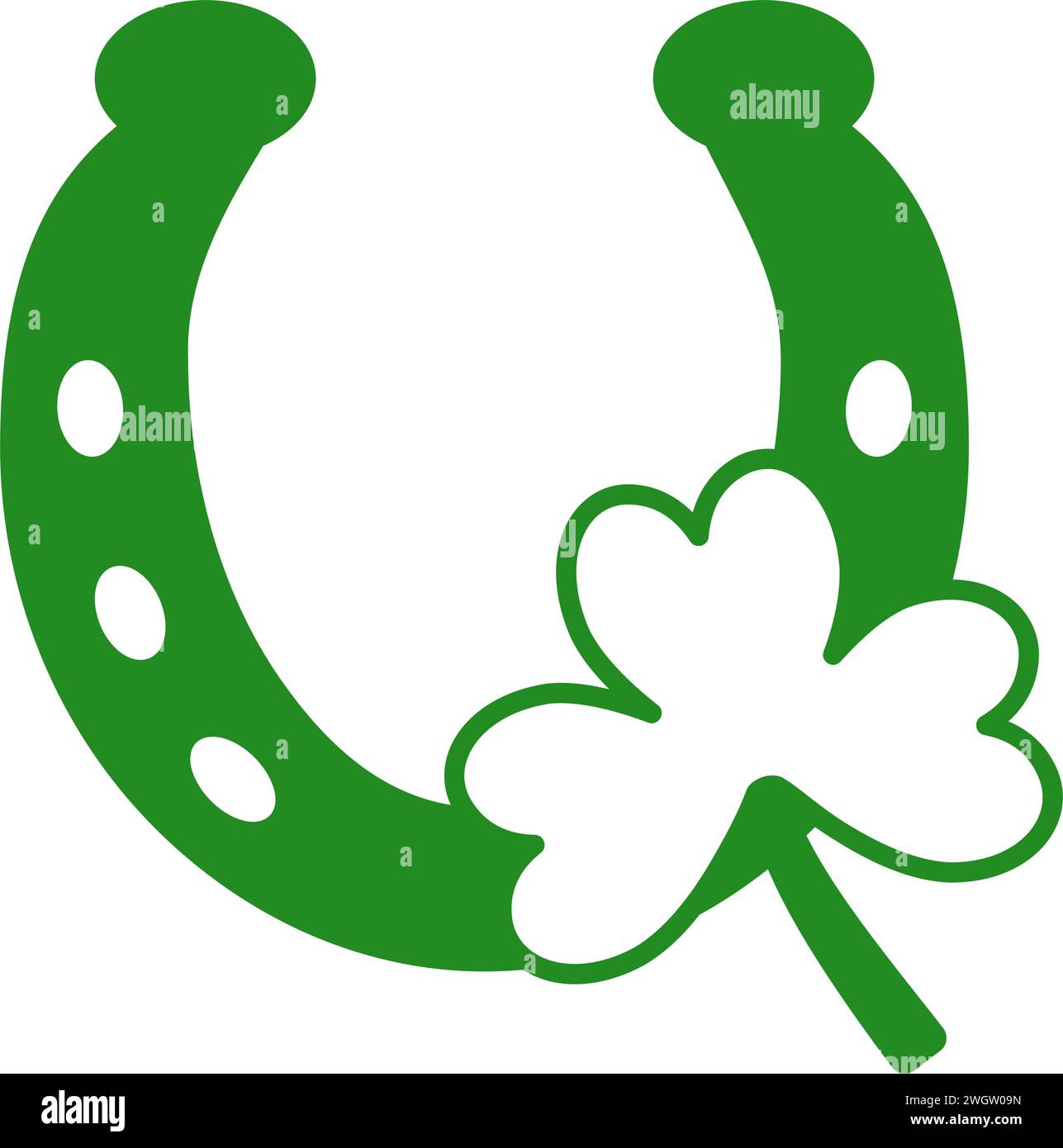 Golden horseshoe. Symbol of good luck, wealth or success vector Stock ...