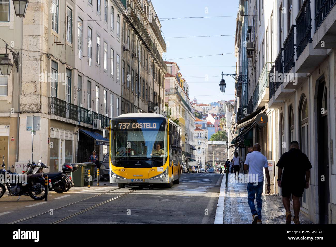 Lisboa, Portugal - 18.09.2023: Public transportation in the city center ...