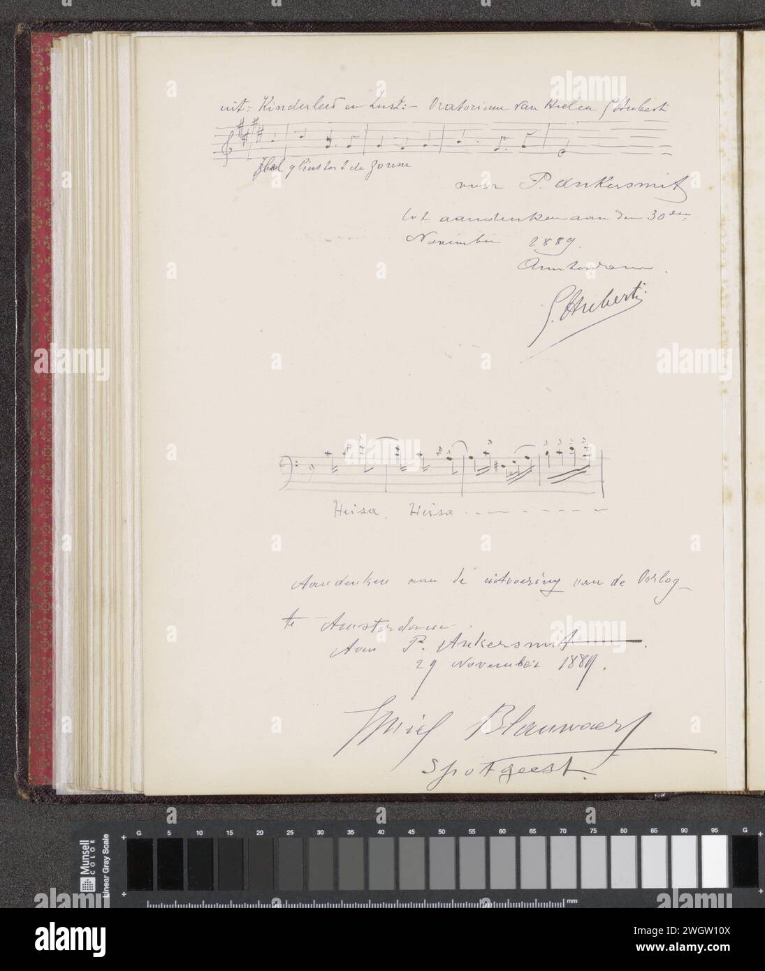 Two drawn note beams for P. Ankersmit, 1889 By two different people ...