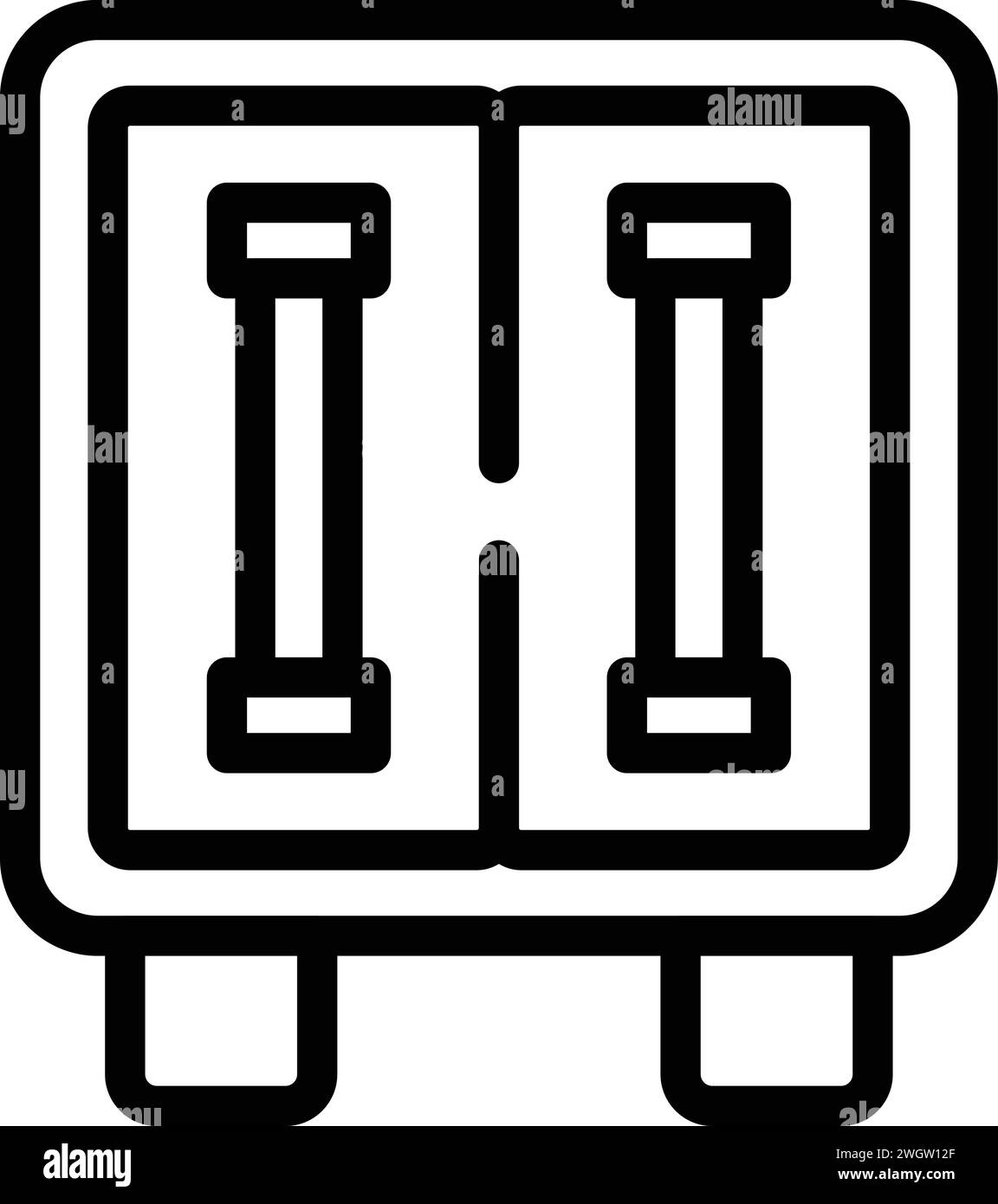 Loaded truck icon outline vector. Logistic delivery. Inventory load ...