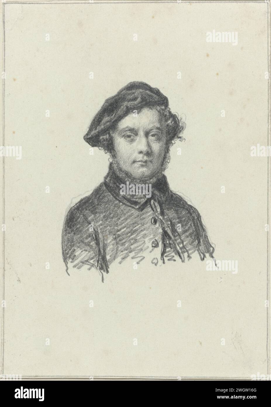 Self -portrait of the painter Charles Ferdinand Venneman, Charles ...