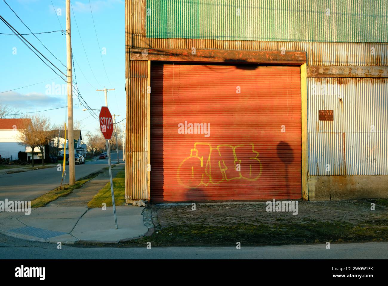 Old industrial building in the First Ward, Buffalo, New York Stock ...