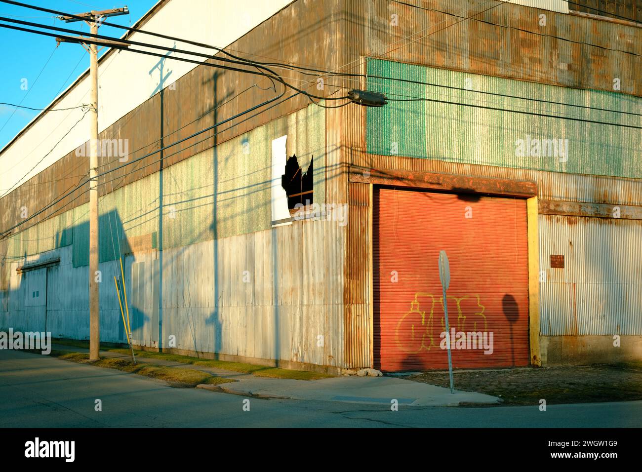 Old industrial building in the First Ward, Buffalo, New York Stock ...