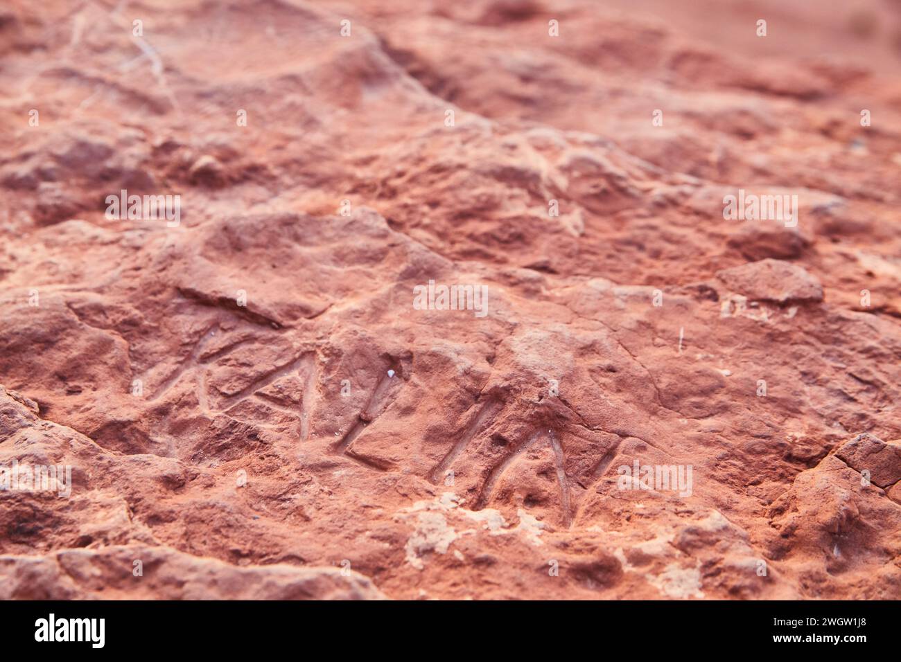 Red Rock Etching KALIN in Sedona Close-Up Texture Detail Stock Photo ...