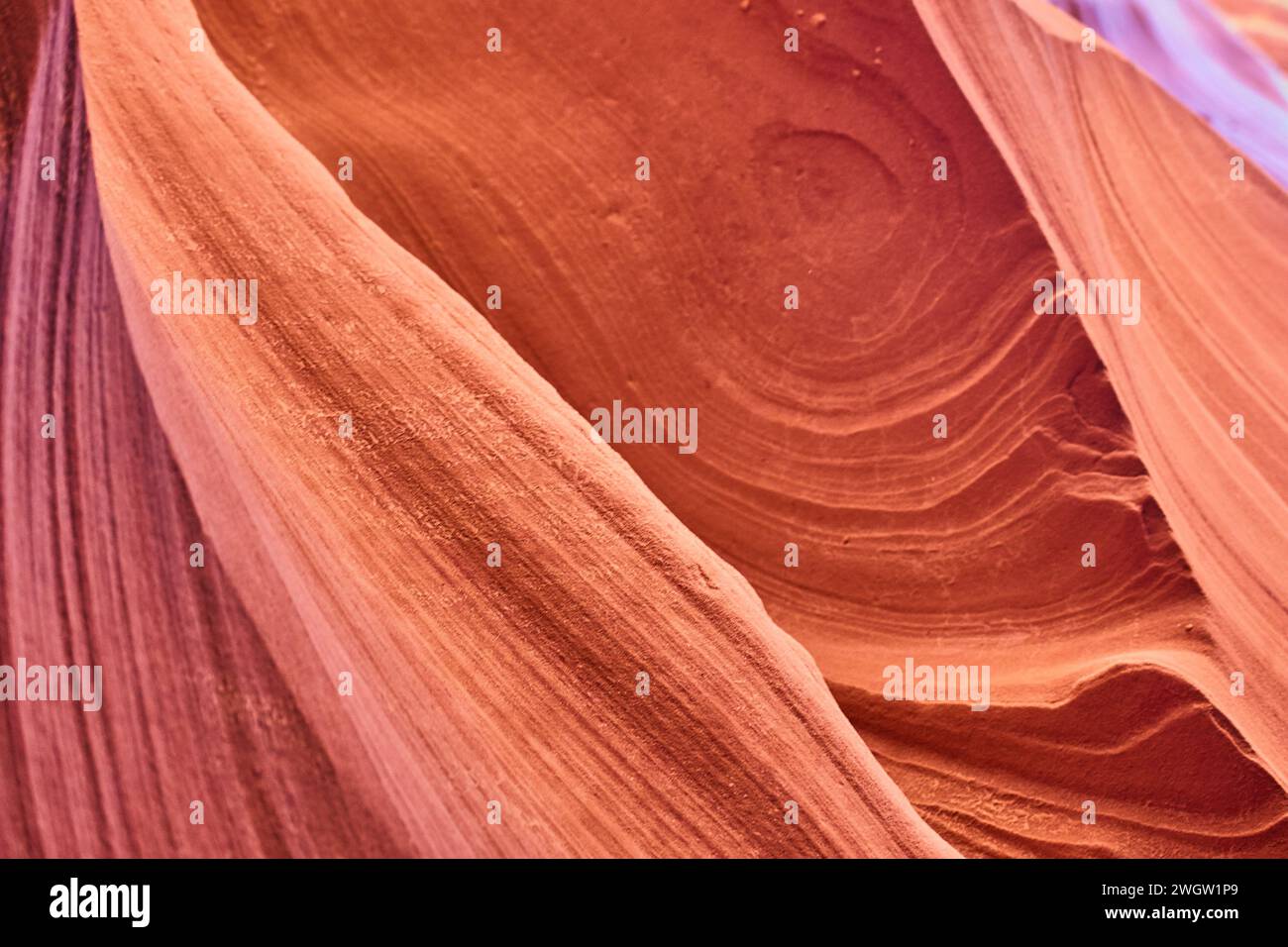 Antelope Canyon Warm Light on Sandstone Curves - Arizona Texture Stock ...