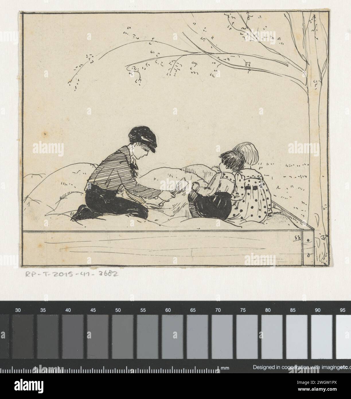 Three children playing in sandbox hi-res stock photography and images ...