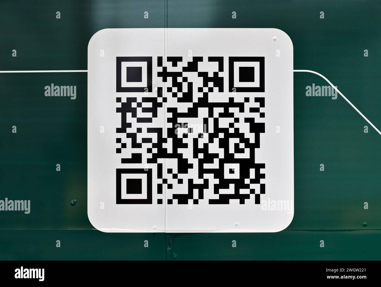 Qr code sign hi-res stock photography and images - Alamy