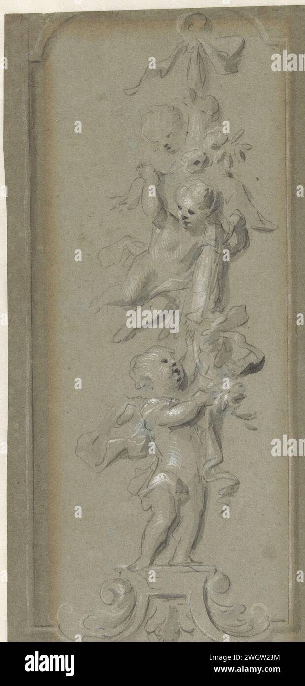 Three putti drawing hi-res stock photography and images - Alamy