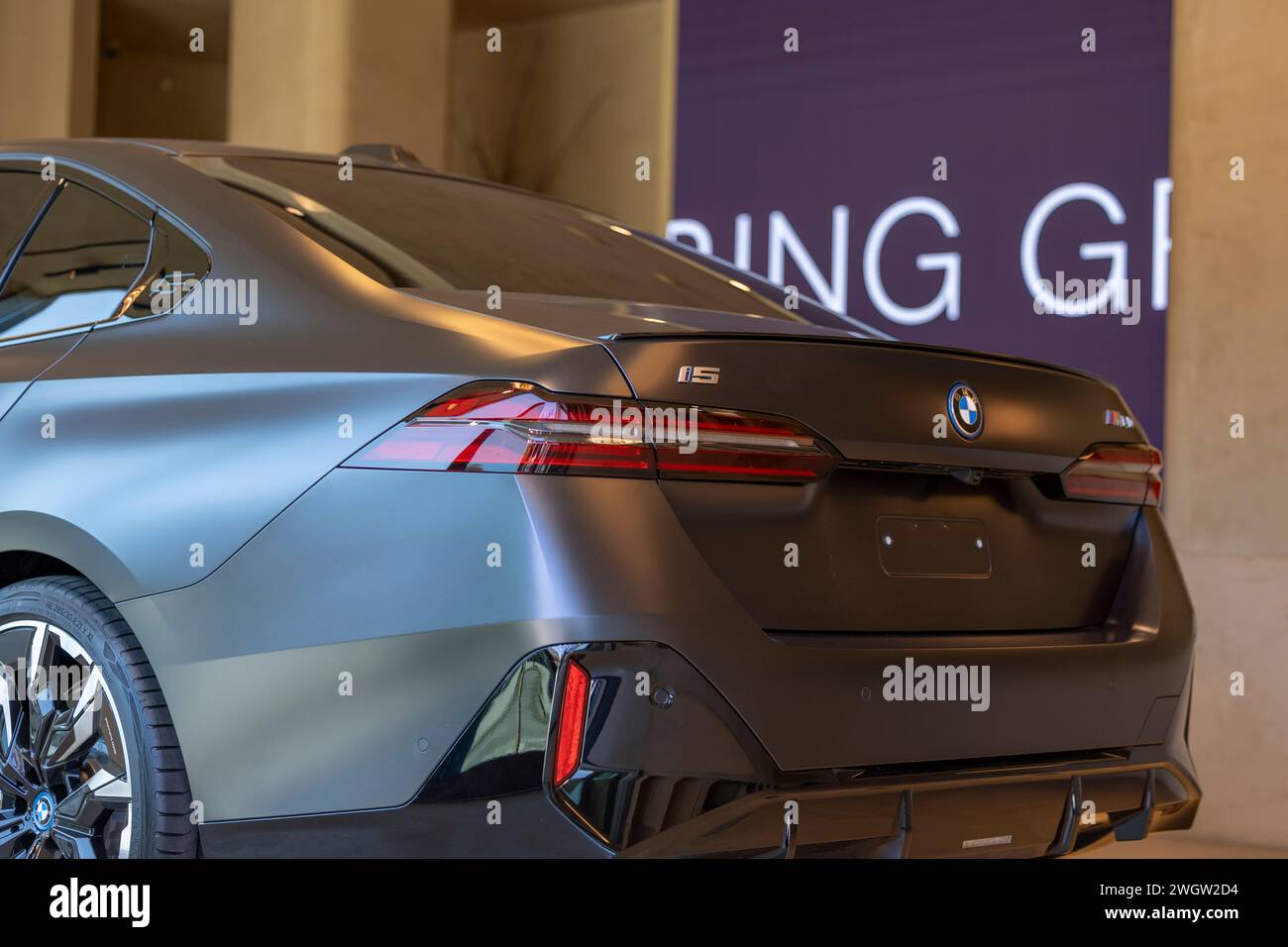 Porto, Portugal - 03.02.2024: Close up of the back and side of the new ...