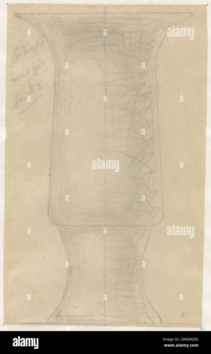 Design for a vase, Theo Colenbrander, 1851 - 1930 drawing Design for ...
