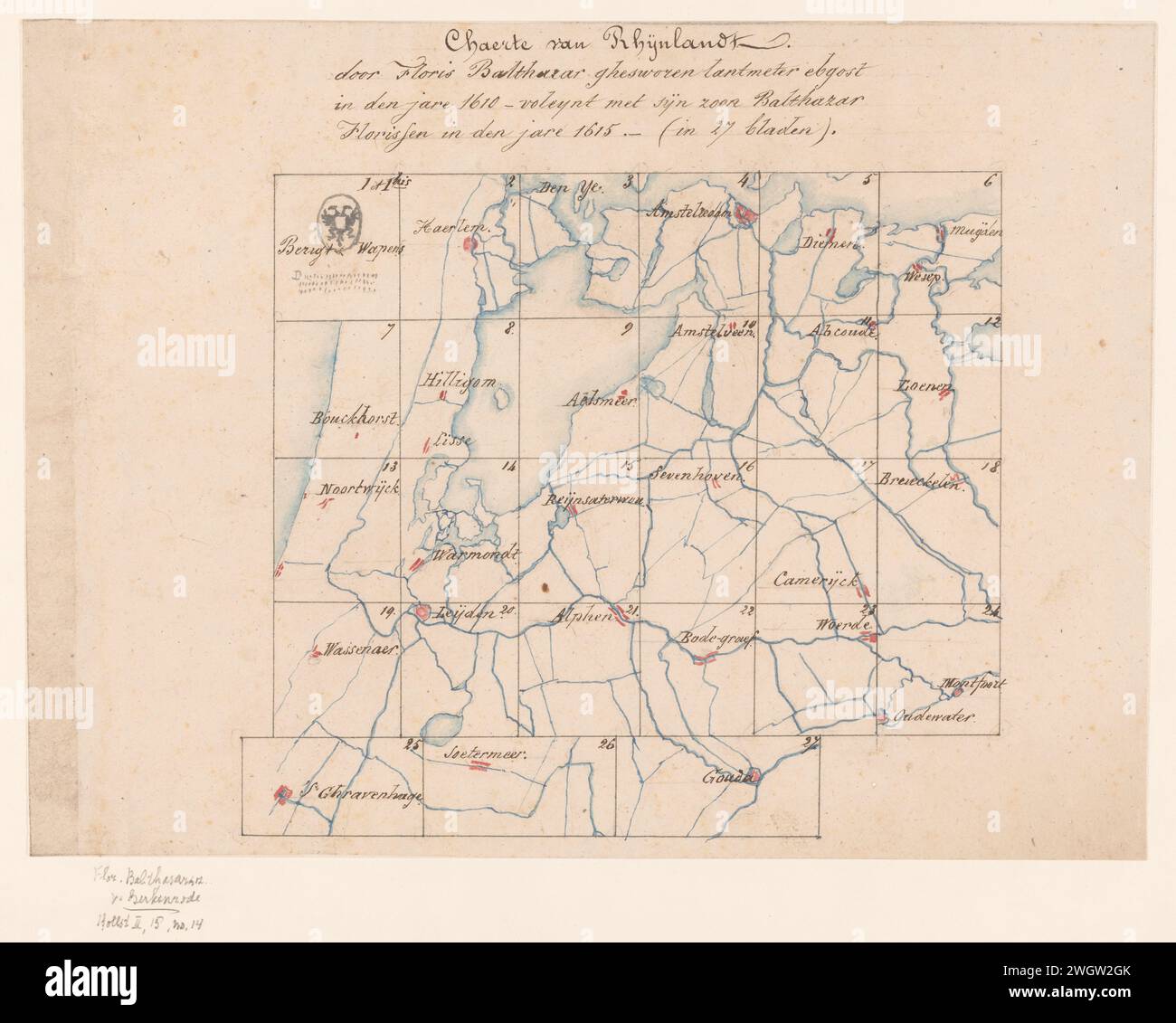 Overview map for Floris Balthasarsz. Van Berckenrodes Map of the ...