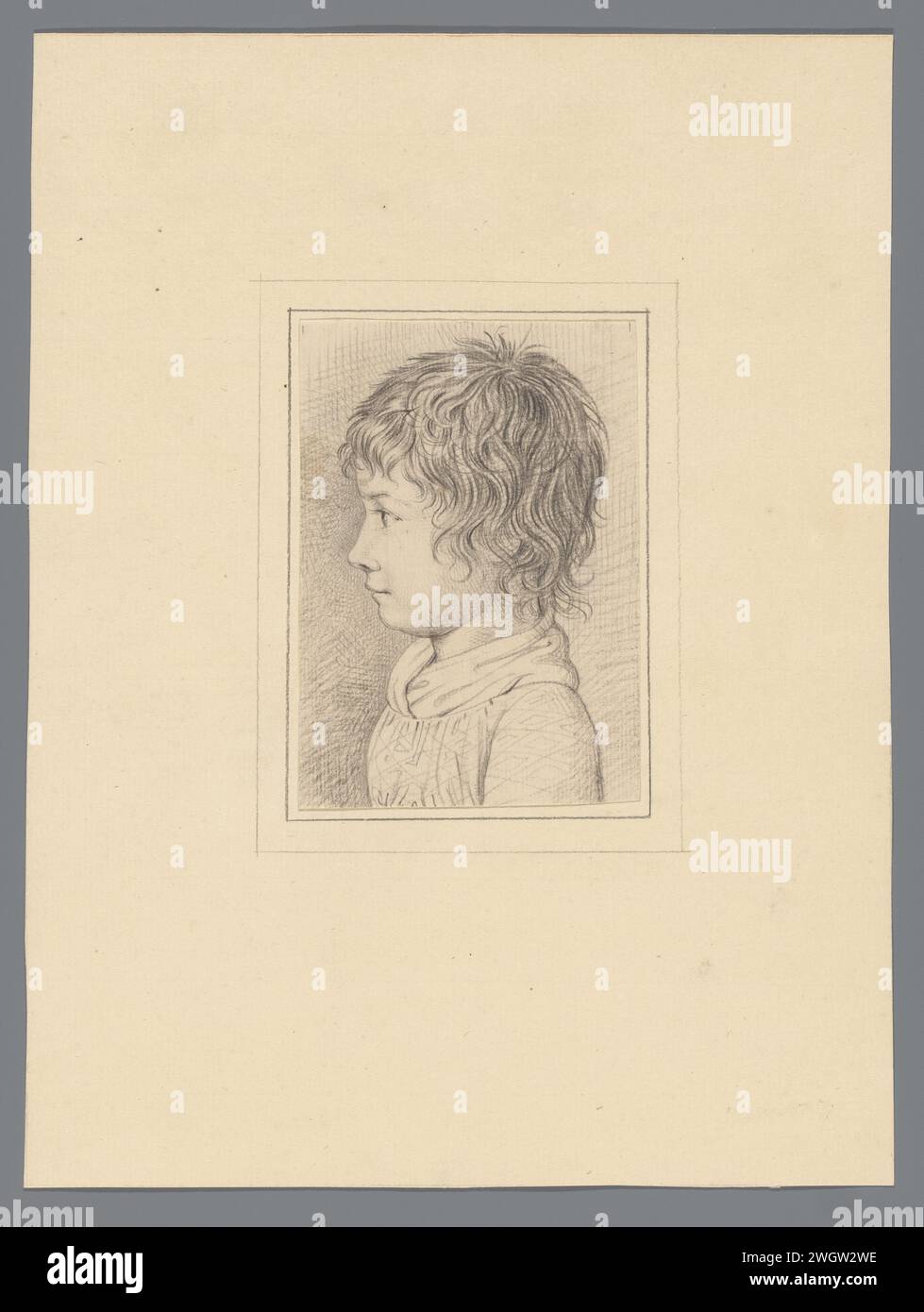 Boy's head, David Pièrre Giottino Humbert de Superville, 1780 - 1849 ...