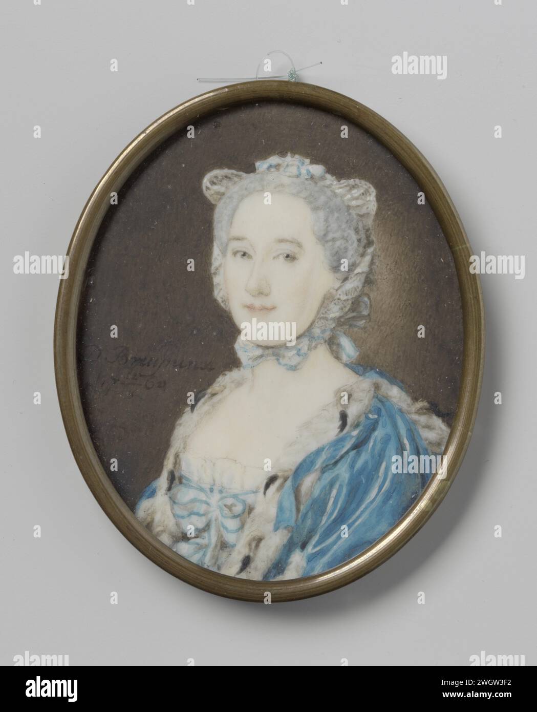 Portrait of a Woman, Daniël Bruyninx, 1764 miniature (painting ...