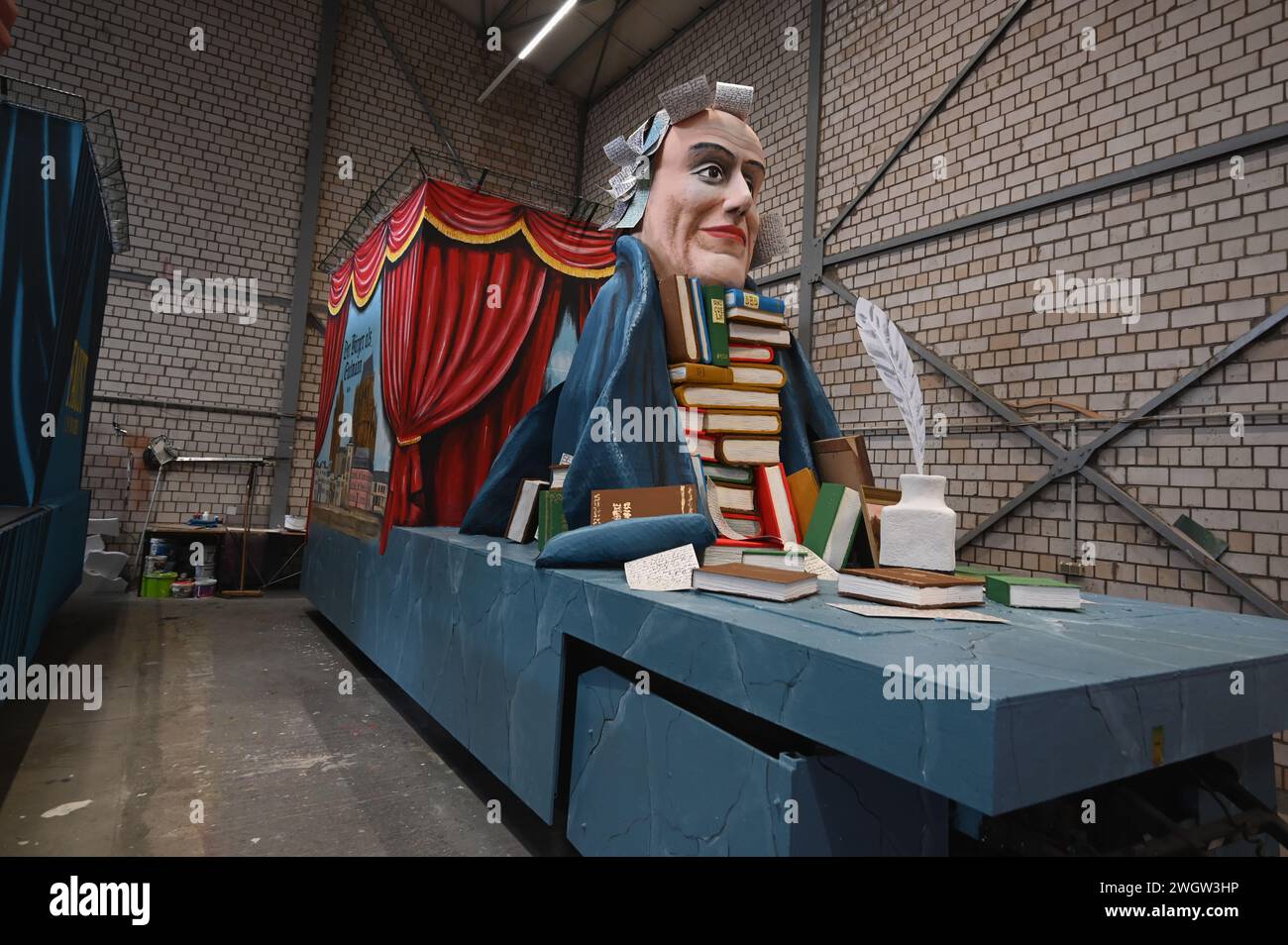 Cologne, Germany. 06th Feb, 2024. A float commemorating the 200th ...