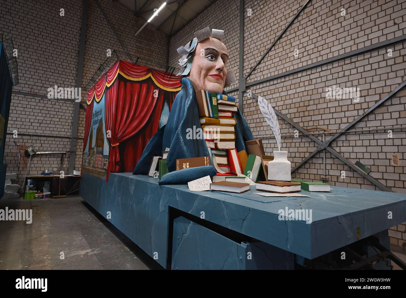 Cologne, Germany. 06th Feb, 2024. A float commemorating the 200th ...