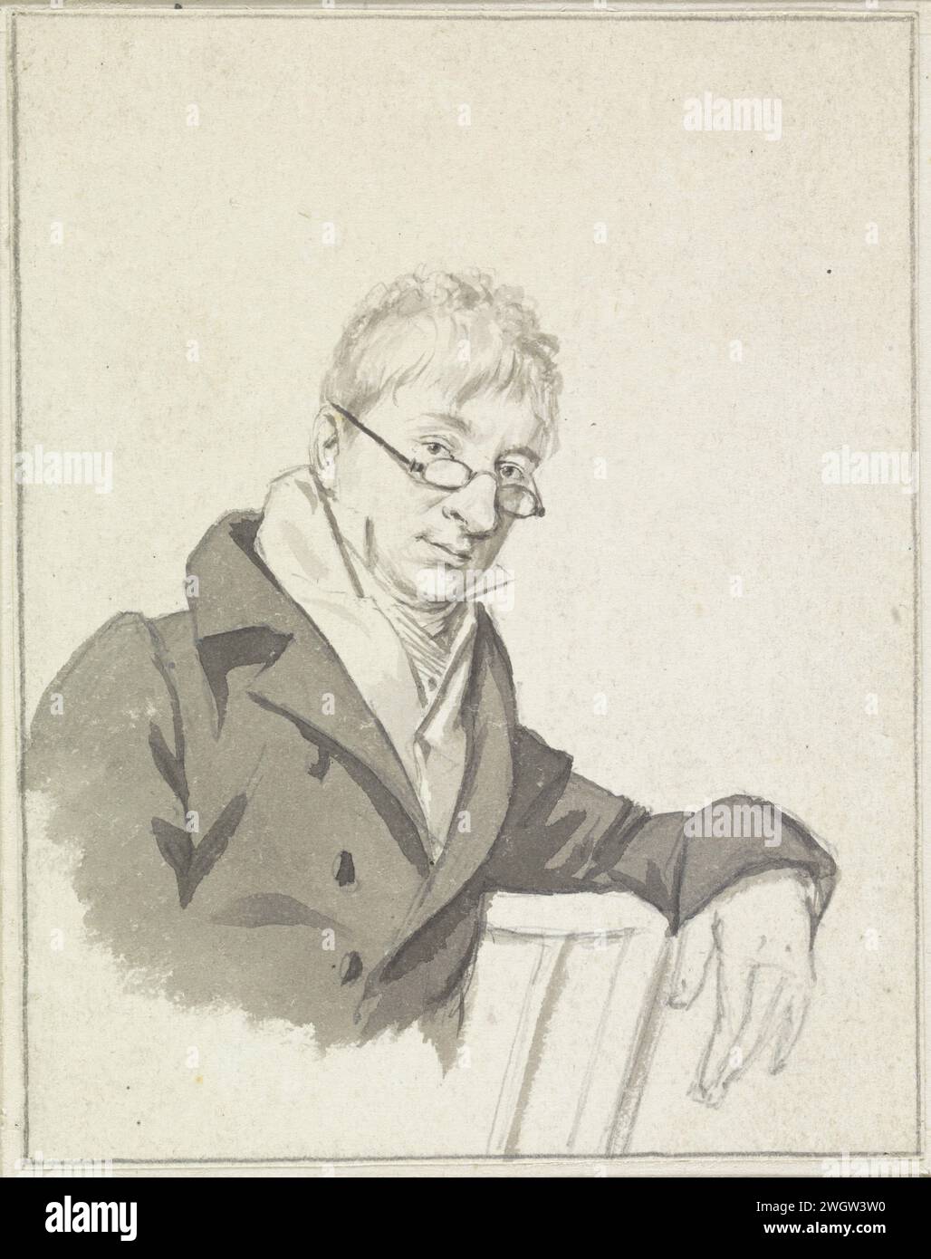 Portret Van François Joseph Pfeiffer (Jr.), Hendrik Willem Caspari ...