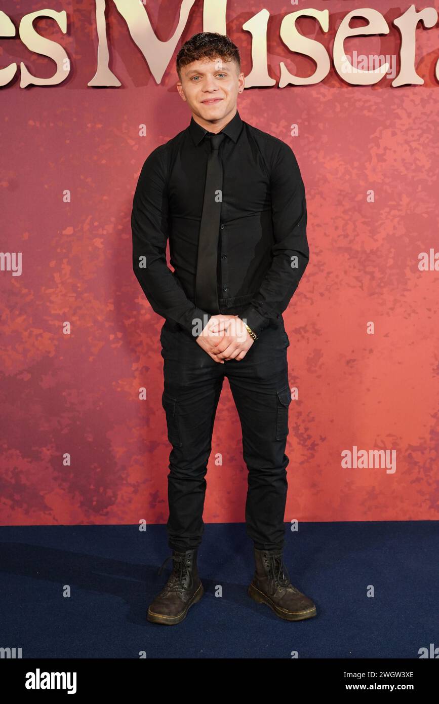 Daniel Huttlestone attends a celebrity screening of Les Miserables remastered at the Odeon Luxe ...