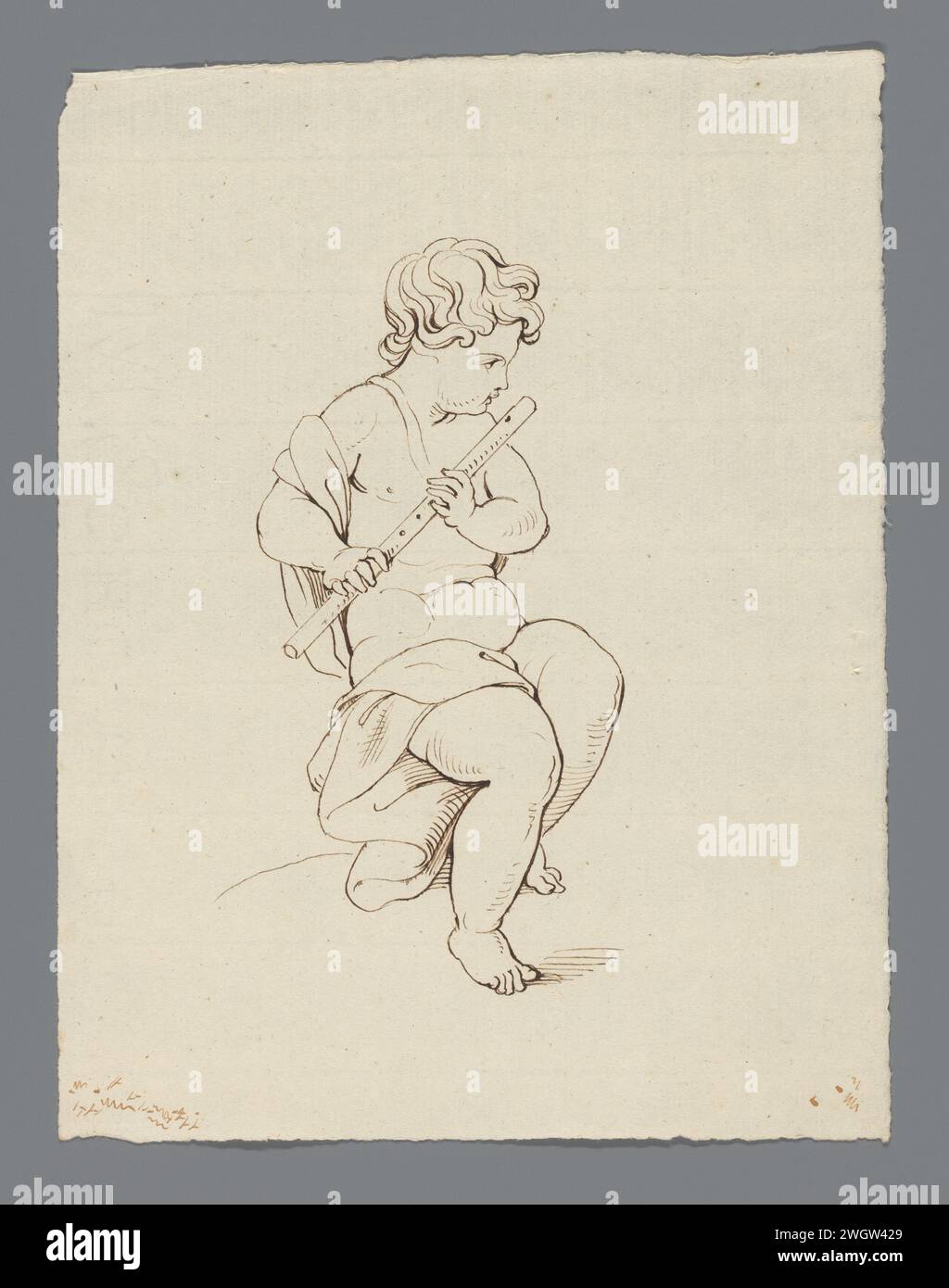Child with flute, David Pièrre Giottino Humbert de Superville, 1780 ...