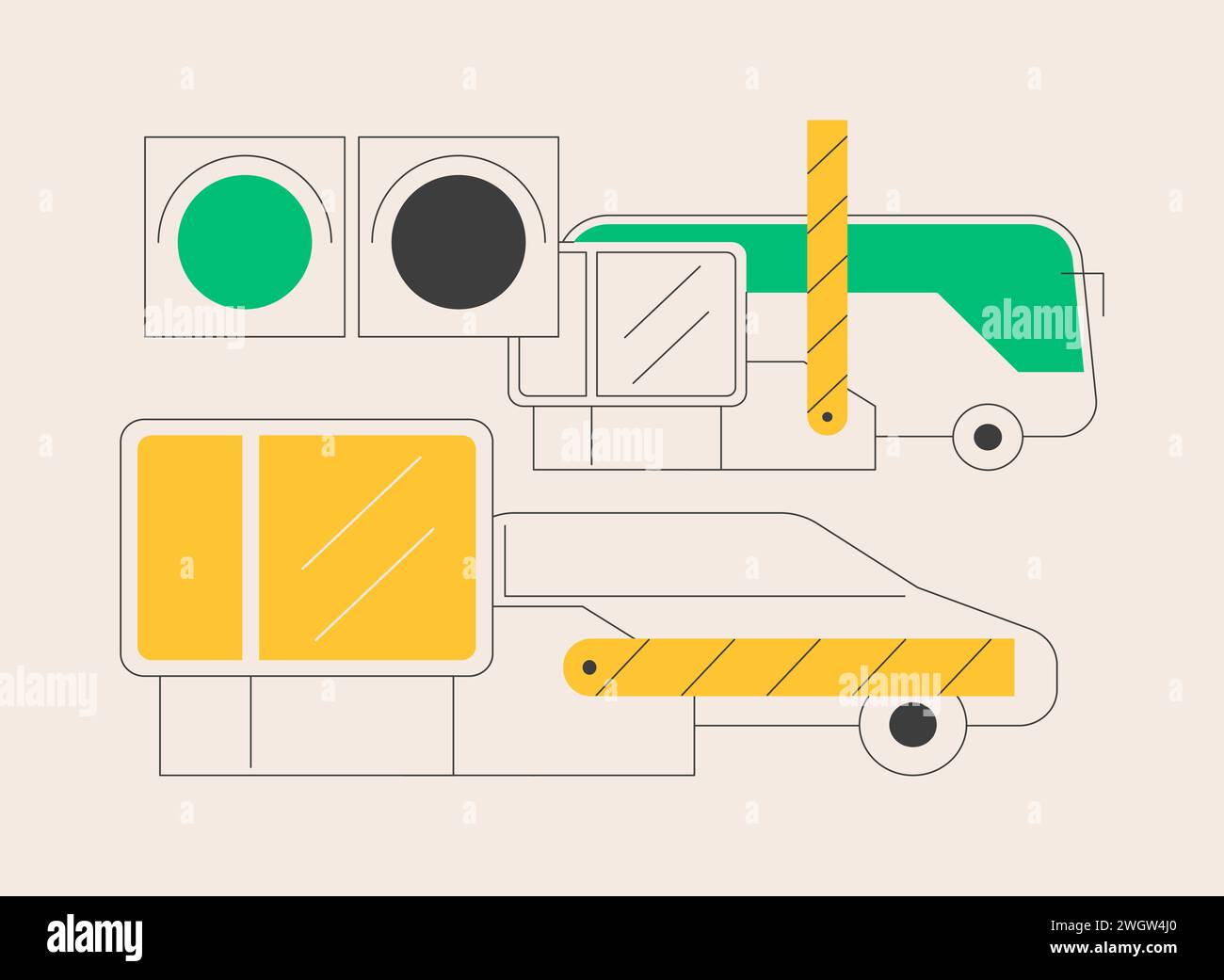 Toll road abstract concept vector illustration Stock Vector Image & Art ...