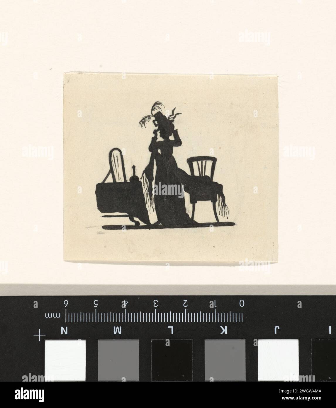 Design for illustration for Holland stands a house: Silhouette of the ...