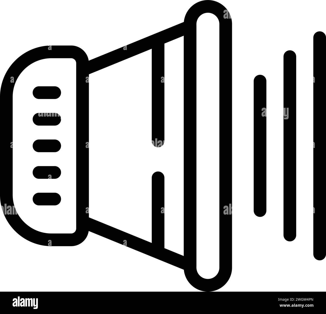 Sound system tracker icon outline vector. Pet care walking. Urban ...
