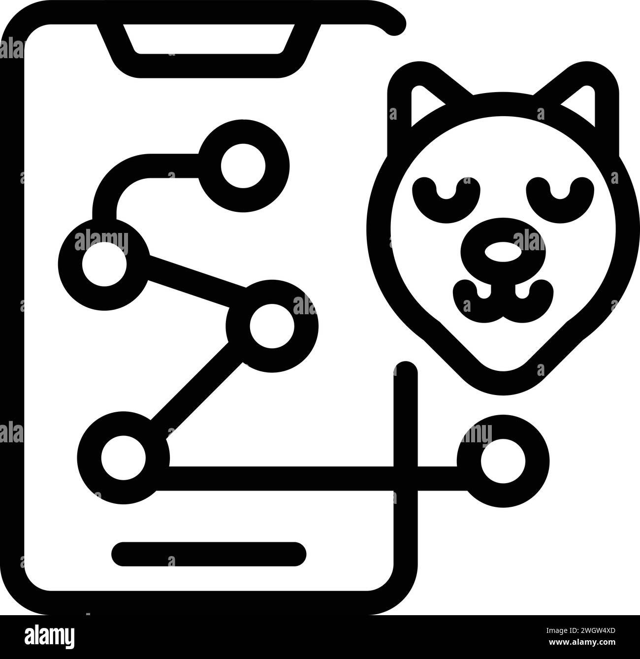 Animal tracker app Black and White Stock Photos & Images - Alamy