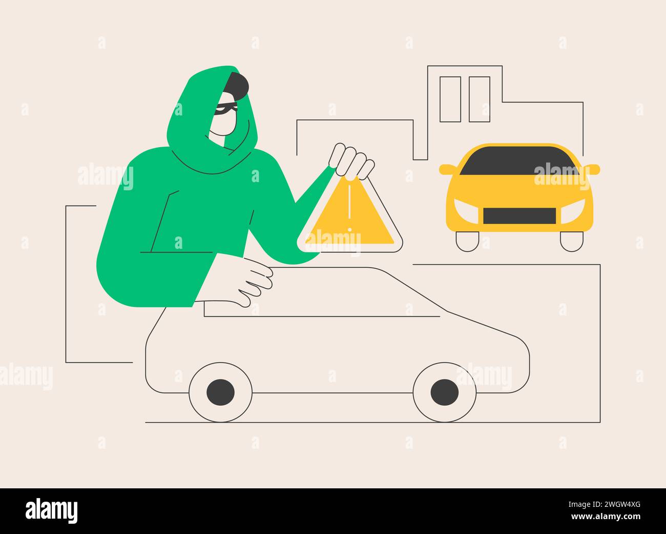 Road fraud abstract concept vector illustration Stock Vector Image ...