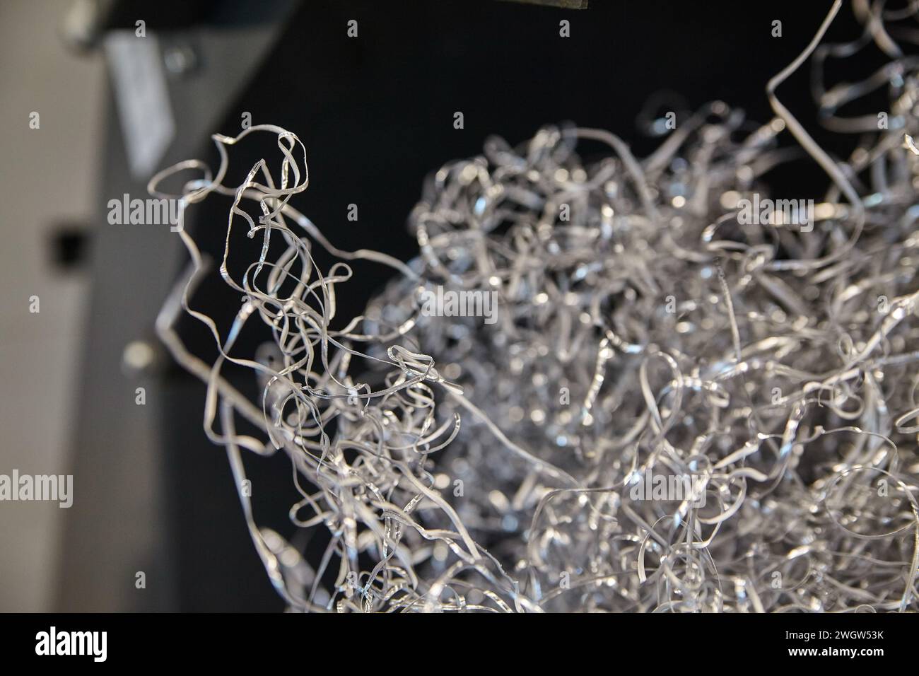 Intricate Tangled Metal Wires Texture, Close-Up Perspective Stock Photo ...