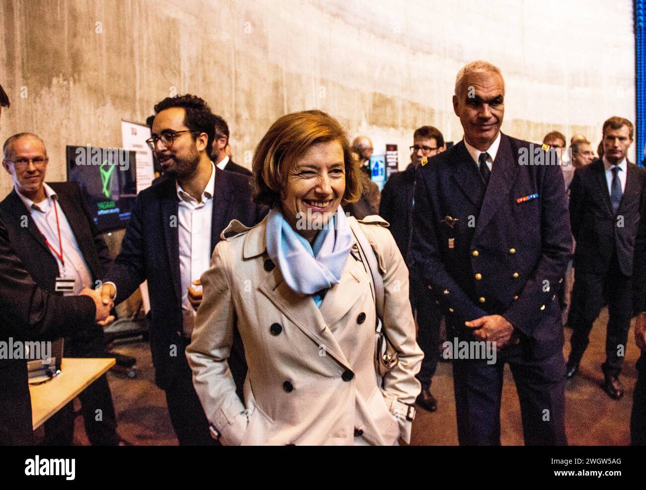 Florence Parly - Minister of Armed Forces, and Mounir Mahjoubi ...