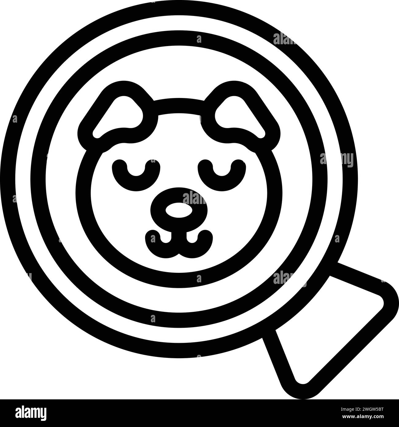 Dog gps tracker Stock Vector Images - Alamy