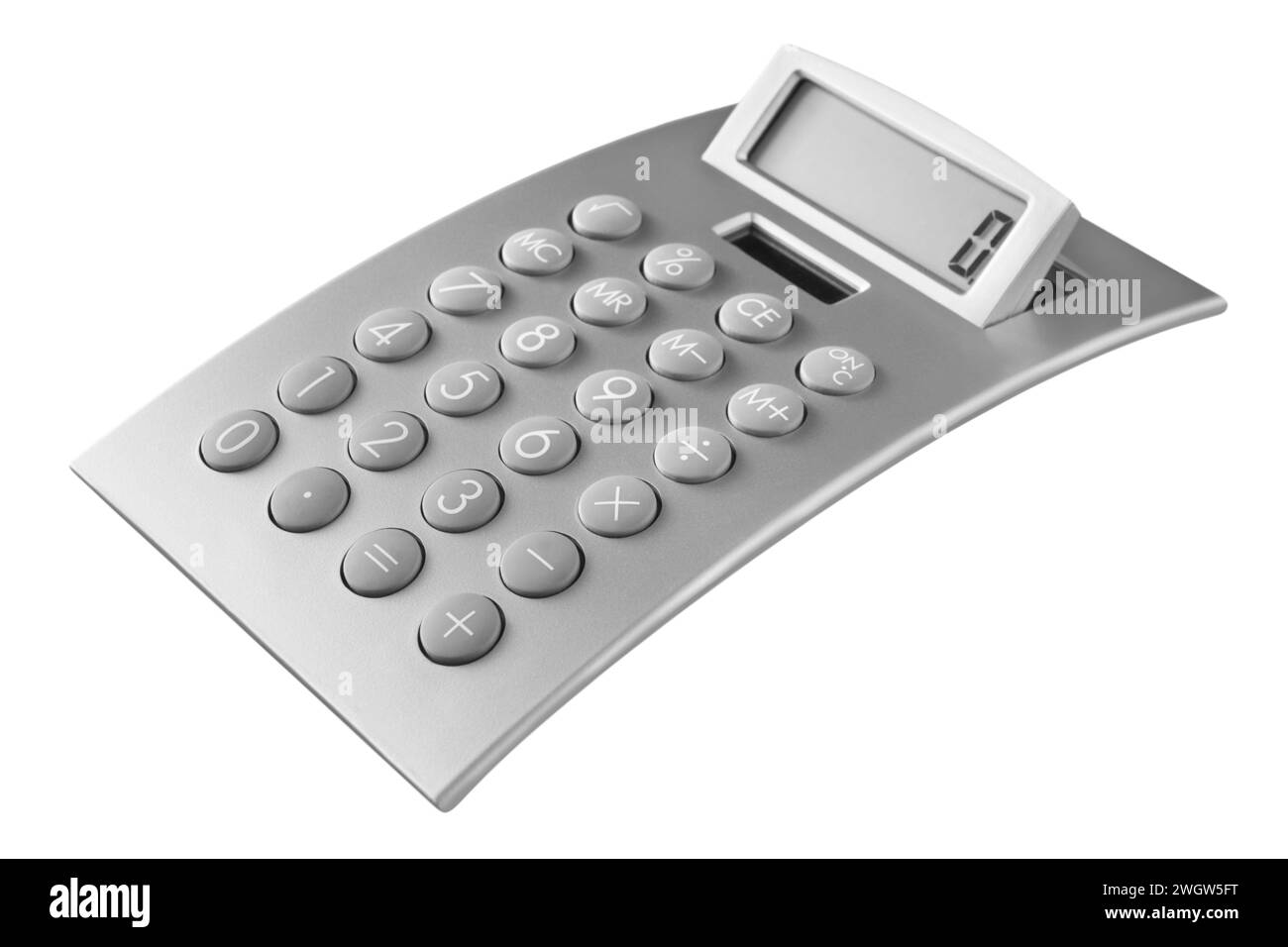 Calculator isolated on white background Stock Photo - Alamy