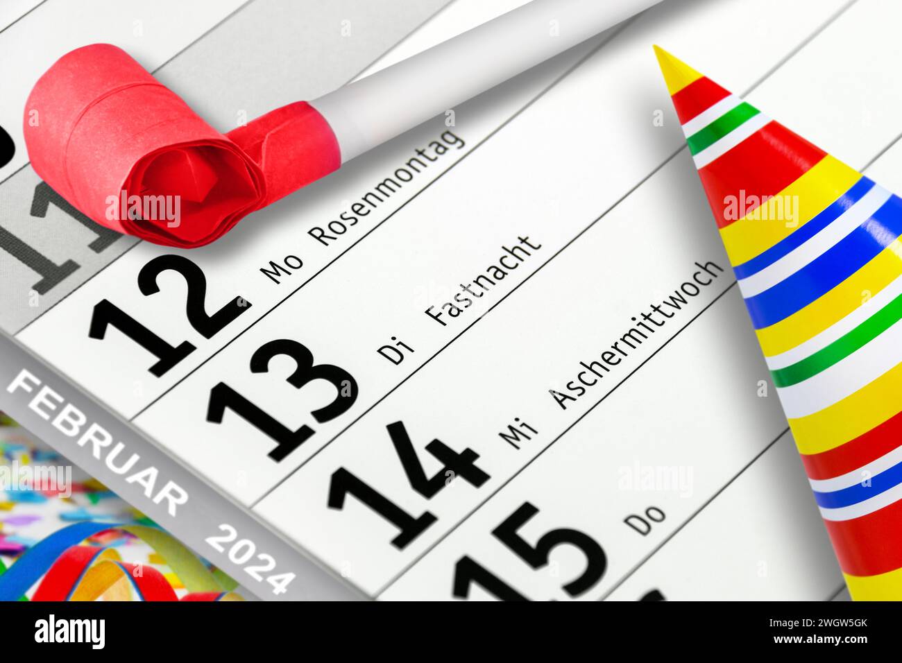 Deutscher Kalender und Karneval in Deutschland im Februar 2024 ...