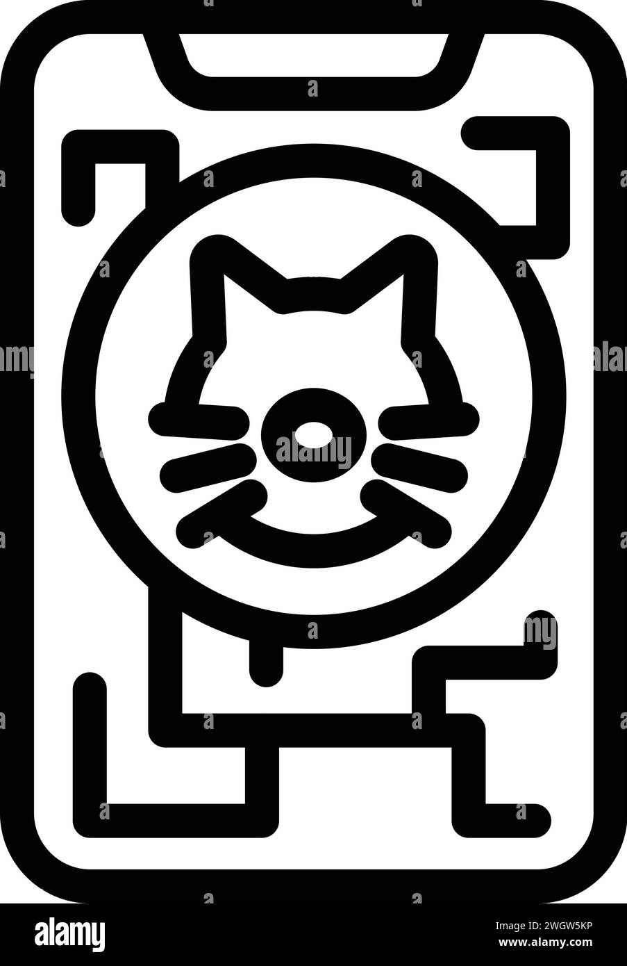 Animal tracker app Black and White Stock Photos & Images - Alamy