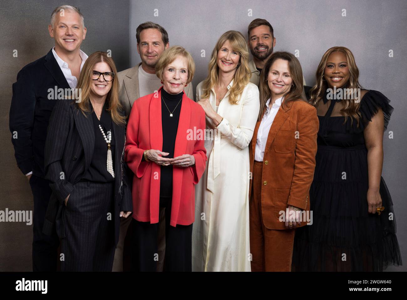 Abe Sylvia, from left, Josh Lucas, Carol Burnett, Laura Dern, Ricky ...