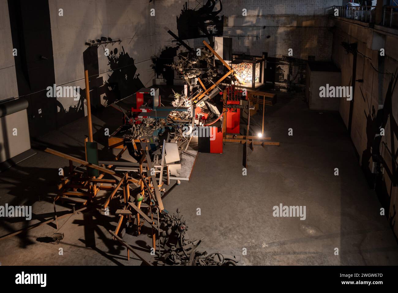 Le Monstre by french painter, sculptor Raymond Moretti, Editorial only ...