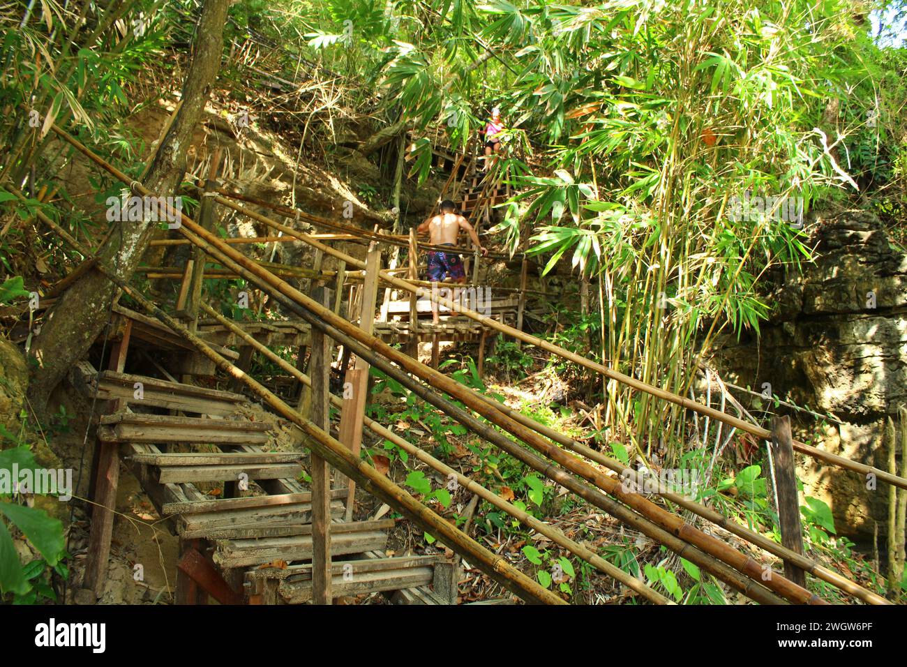 Monkey path through the jungle and mountain, Ao Nang Stock Photo - Alamy