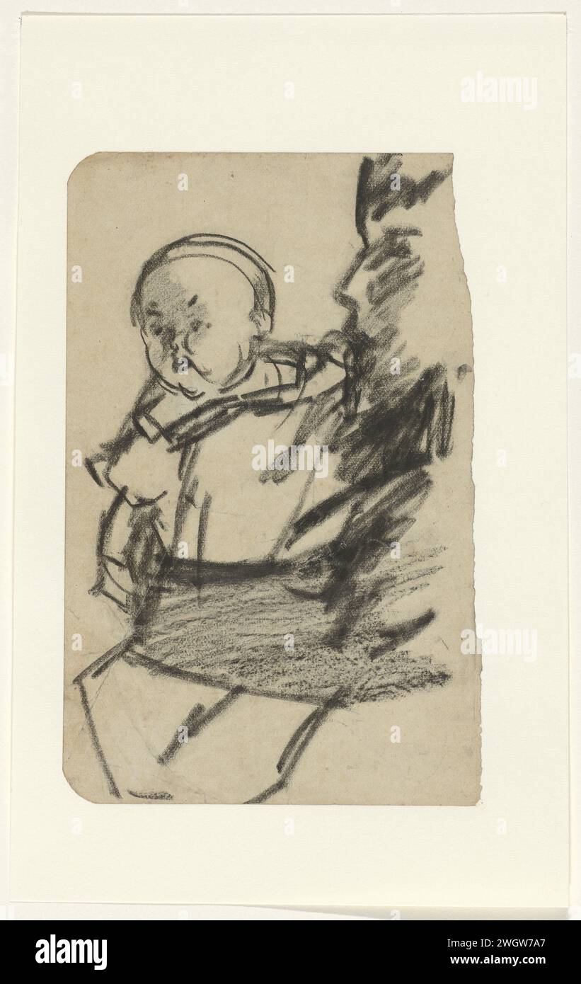 Mother with child, Isaac Israels, 1875 - 1934 drawing paper. chalk ...