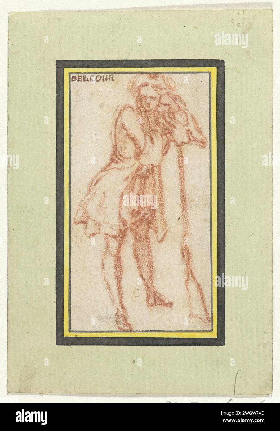 Soldier leaning on his gun, Pierre Antoine Quillard (Possible), 1711 ...